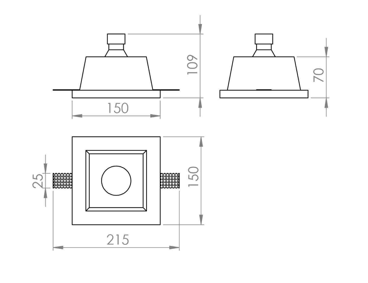 TF35-IP Fire And Bathroom Rated Trimless Seamless Integrated Plaster L ...